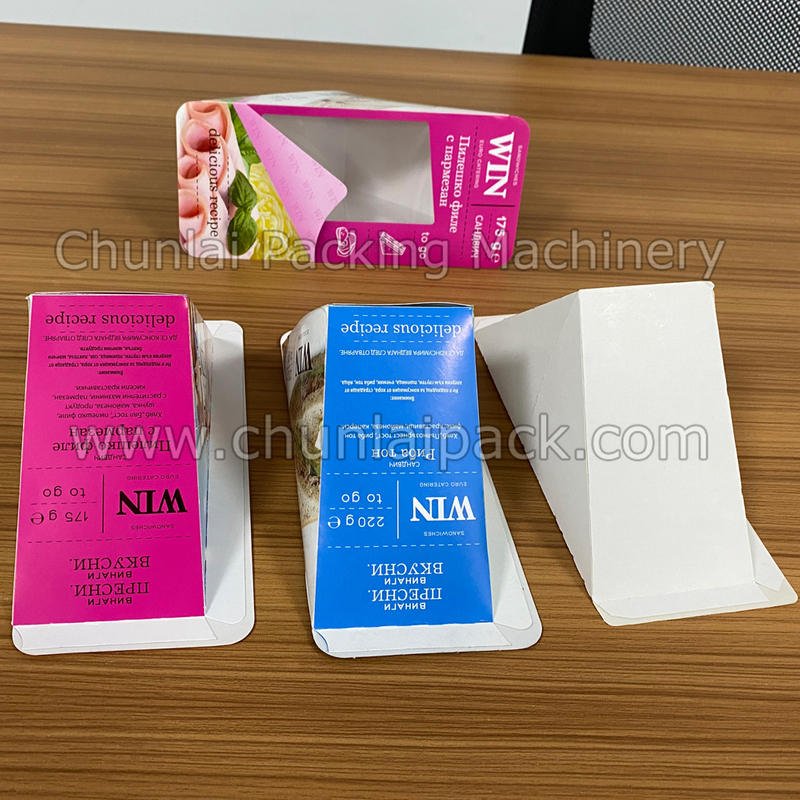 Sandwich Triangular Cardboard Paper Box Sealing Machine from China ...